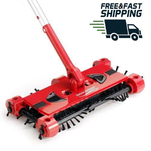 Swivel Sweeper - Battery-Powered Lightweight Floor Sweeper That Gets ...