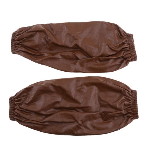 1 Pair Sleeves Leather Waterproof Cooking Oversleeves Unisex Cuffs ...