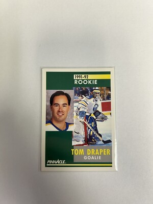 1991 Pinnacle Tom Draper #341 Buffalo Sabres Hockey Card | eBay