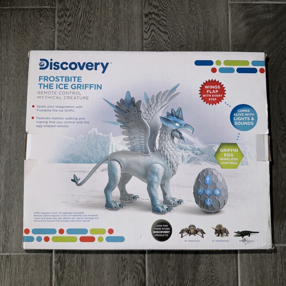 Discovery Kids RC Ice Griffin with Real Frost Breath, Infrared Remote ...