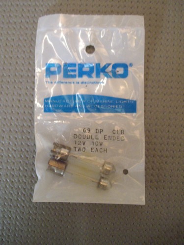 NOS Perko 69-DP-CLR (2) Pair Festoon Bulbs 69DPCLR Marine Boat B | eBay