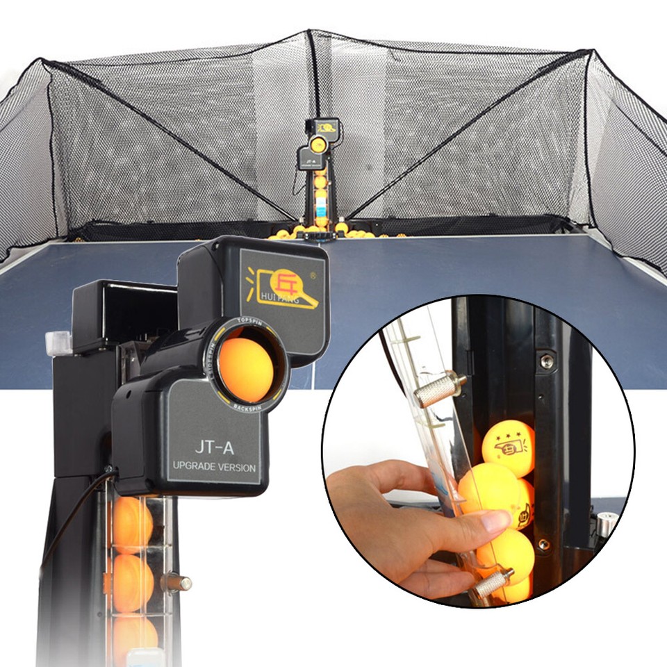Automatic Table Tennis Robot Ping Pong Machine For Training+100Pcs ...