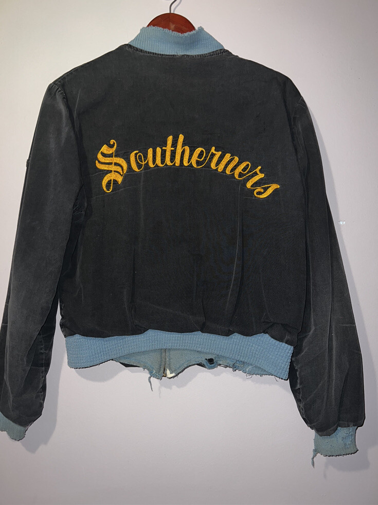 VINTAGE 1950's SOUTHERNERS HOT ROD CAR CLUB CHAIN STITCHED JACKET ...