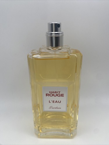Habit Rouge L'EAU by Guerlain 3.3 / 3.4 oz EDT Cologne for Men Unboxed ...
