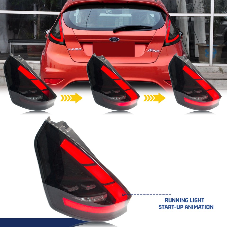 LED Tail Lights for Ford Fiesta Hatchback SE ST 2011-2019 Sequential ...