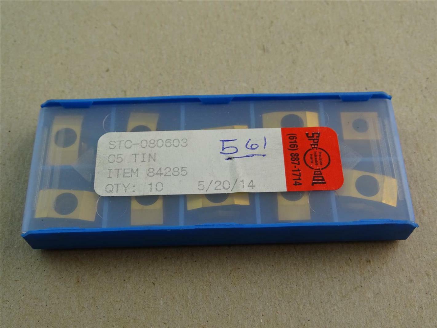 Spec Tool (Allied Machine) Tin Coated Inserts C5 , STC-080603 | eBay