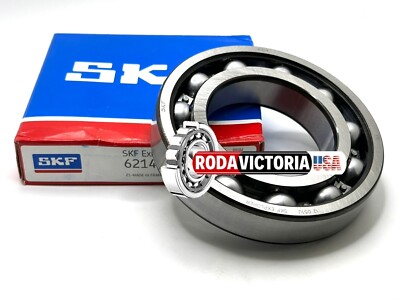 SKF 6214 C3 DEEP GROOVE BALL BEARING, OPEN TYPE, NO SEALS 70X125X24mm ...