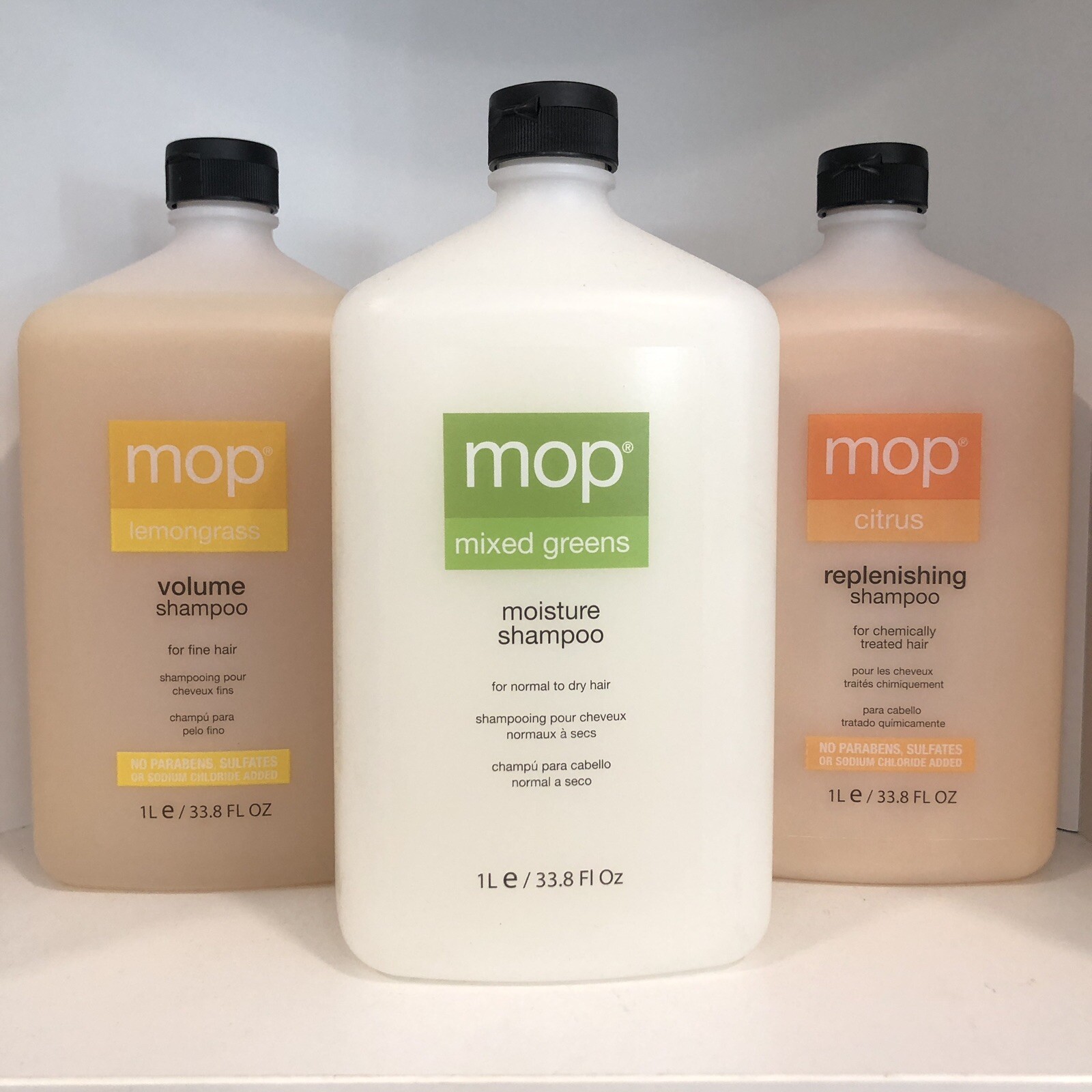 MOP Shampoo OR Conditioner 33.8oz Moisture OR Basil Mint OR Lemongrass ...