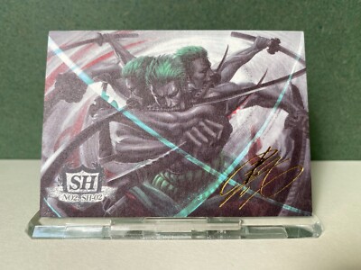 One Piece Anime Trading Card SH 02 Voicer Signature Sketch Card ZORO ...