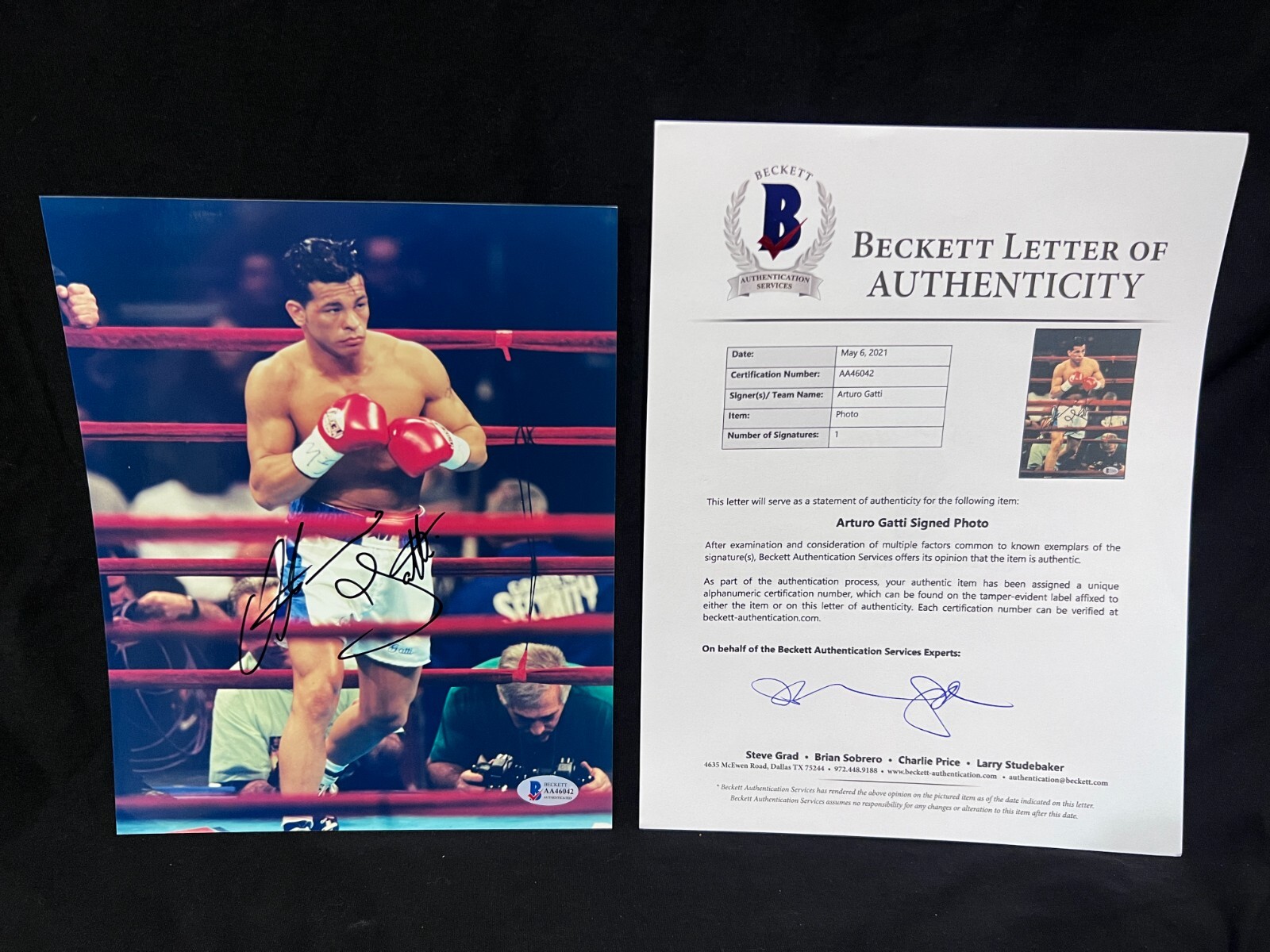 Arturo Gatti Autographed Memorabilia | Signed Photo, Jersey ...