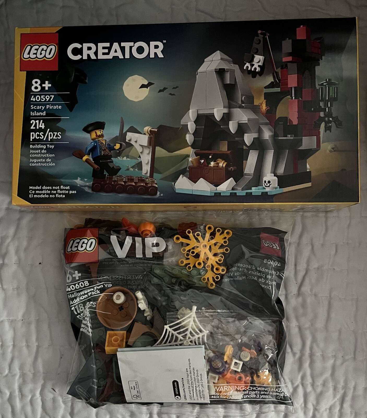 LEGO 40597 Scary Pirate Island 40608 Halloween Fun VIP Add On Pack NEW ...