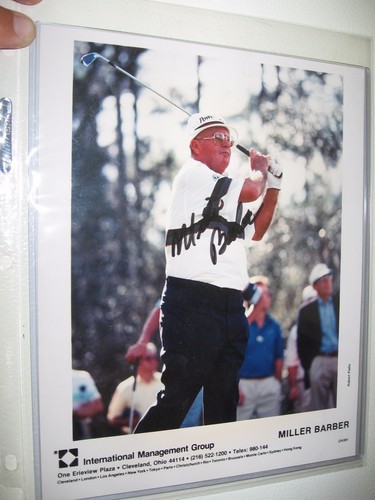 MILLER BARBER MR.X- PGA Golf Champ Authentic Signed Sr. PGA Tour 8x10 ...
