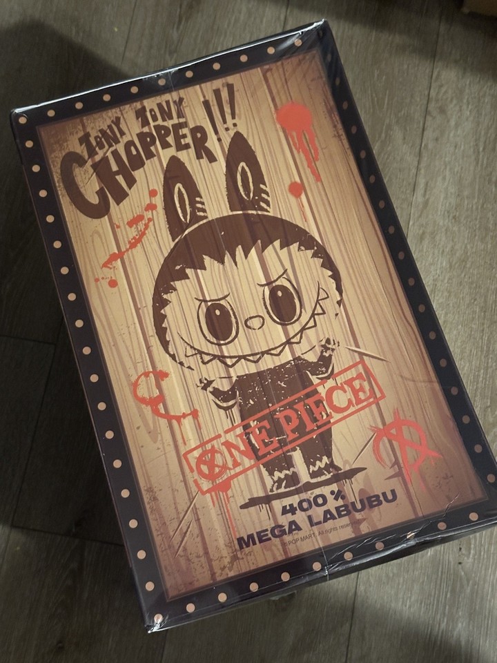 AUTHENTIC POPMART MONSTERS LABUBU 400% Tony Tony Chopper (One Piece ...