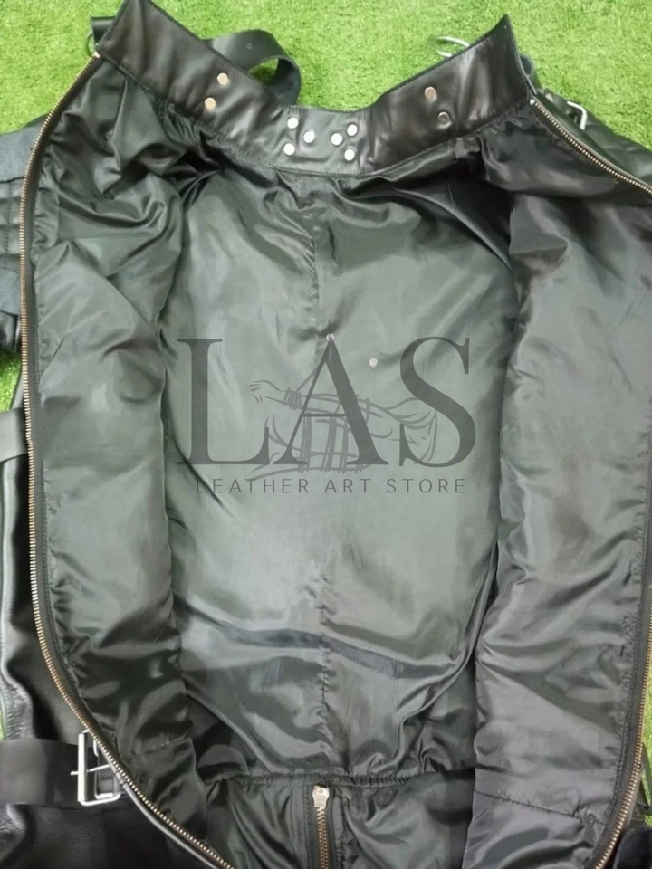 Black Leather Straitjacket – Full Restraint Bondage Jacket with Straps ...