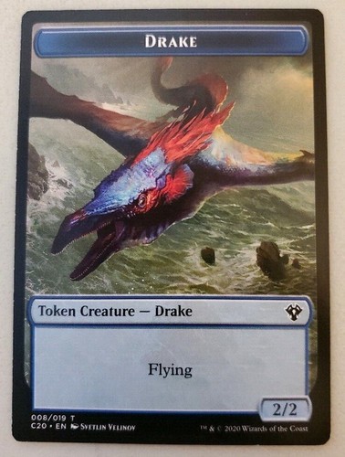 1x Drake Token // Insect Token Commander 2020 Ikoria MTG Magic the ...