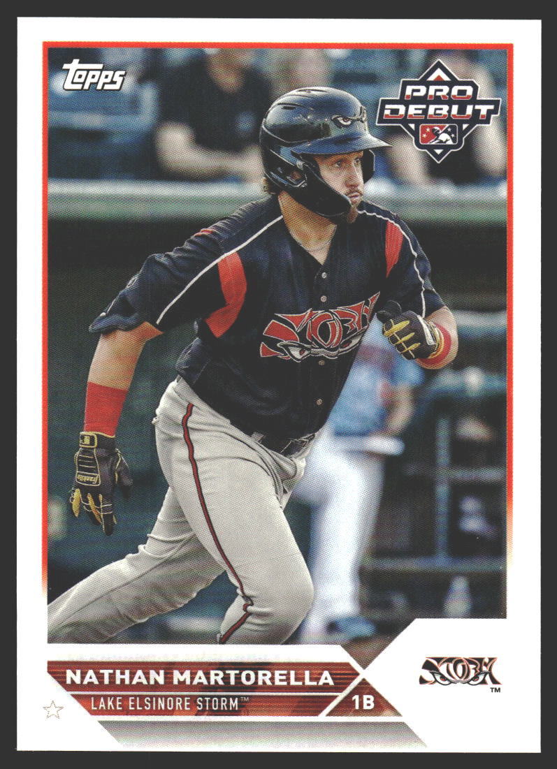 Nathan Martorella #PD-57 2023 Topps Pro Debut Lake Elsinore Storm | eBay