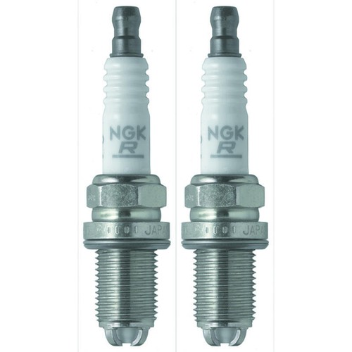 NGK Spark Plug 3199 (2-PACK); Laser Platinum BKR6EQUP 14mm Copper Core ...