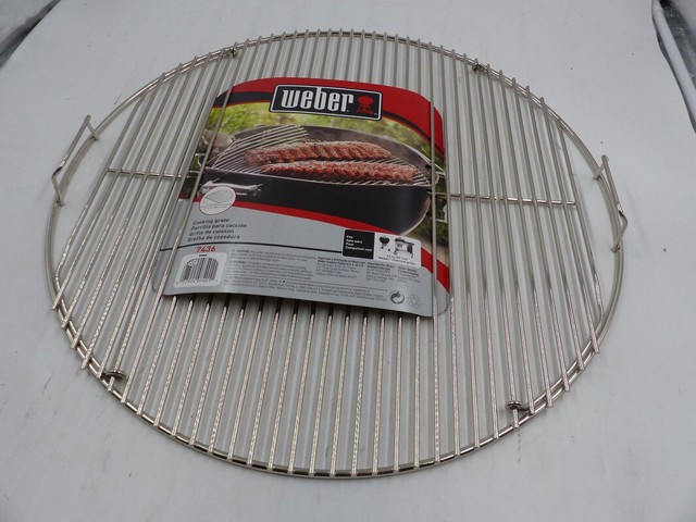 Weber 7436 22" Hinged Cooking Grate for Charcoal Grills for sale online ...