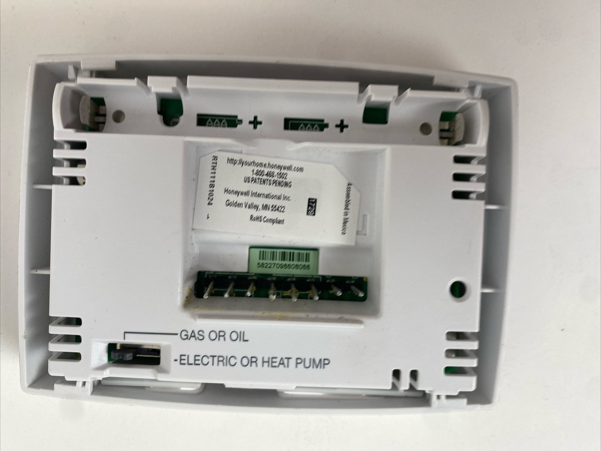 Rth3100c Thermostat Wiring Color Code Honeywell RTH5160D1003 Simple