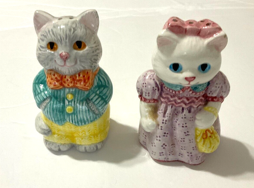 Avon Cats Salt & Pepper Shakers Collectible 1992 Ceramic Novelty 3 ...