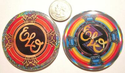 ELO PIN BUTTON SET Electric Light Orchestra Logo Jeff Lynne Rare ...