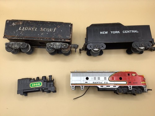 4 pc lot mixed train cars Lionel & Marx O gauge / Tyco HO & 1928 ...