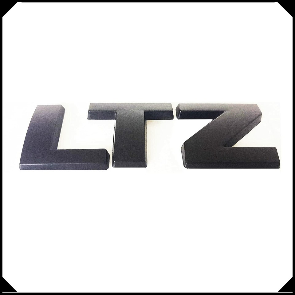 NEW 1X Aluminum Silver/MATTE BLACK LTZ Emblem Badge Letter Sticker For ...