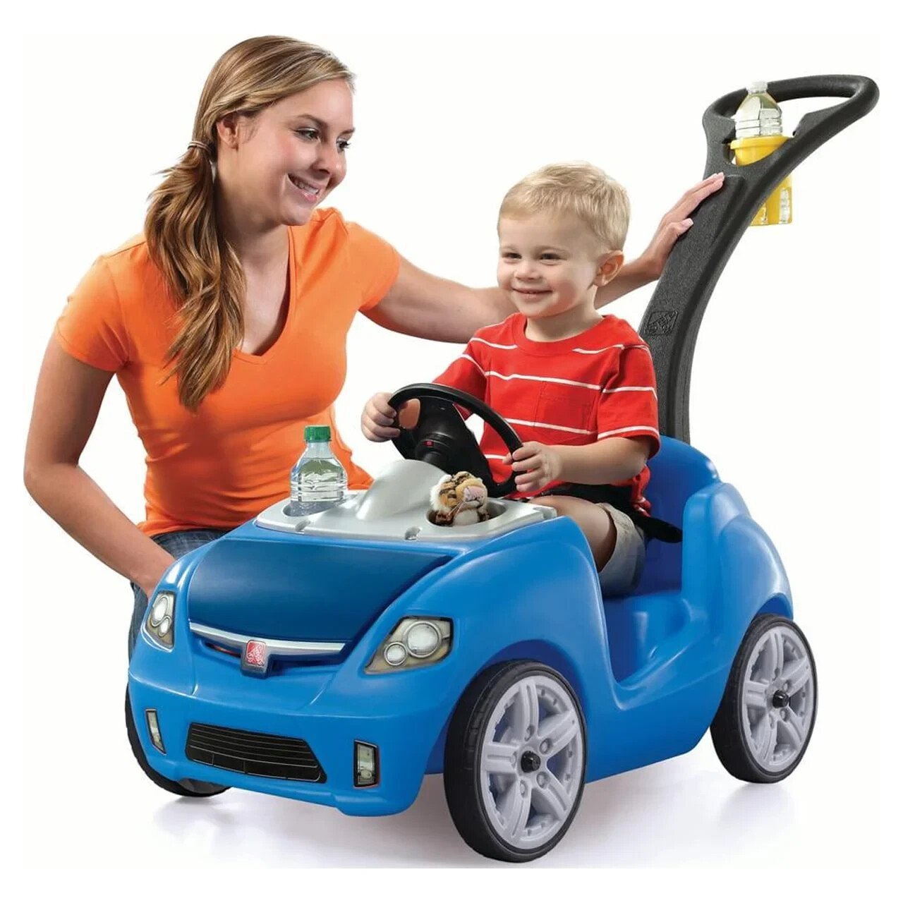 Step2 Whisper Ride II Kids Blue Push Car and Ride on Toy for Toddlers ...