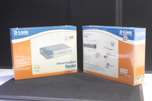 NEW 2X D-Link DI-604 DSL Ethernet Broadband Router Wired 4 Port ...