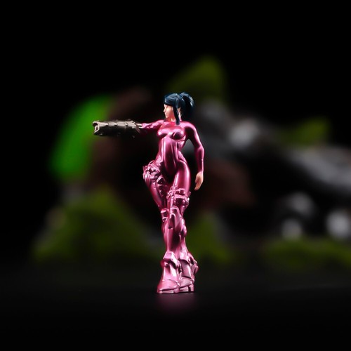 1/43 Scene Figure Miniature Armored Gunner Beauty Female Doll Fit Cars ...