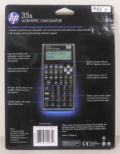 HP 35s Scientific Calculator for sale online | eBay