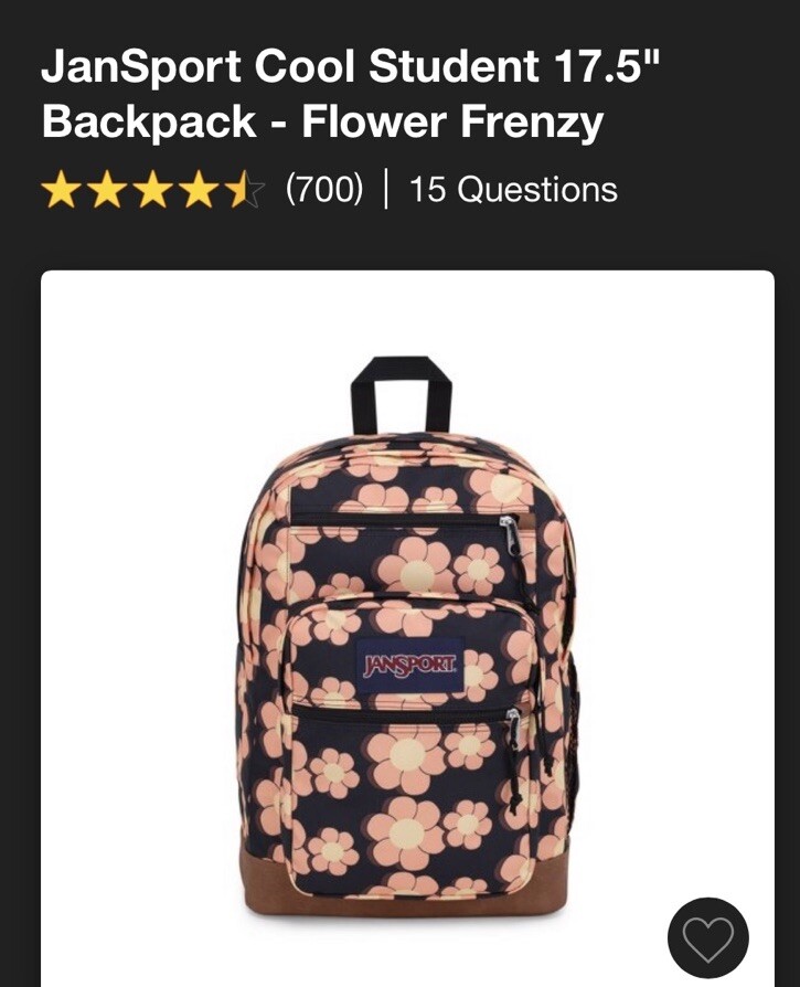 Jansport Digital Student Backpack Floral JanSport Rucksäcke Online