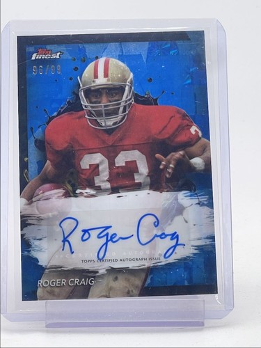 ROGER CRAIG 2024 TOPPS FINEST AUTOGRAPH BLUE 49ERS AUTO /99 Q4561 | eBay