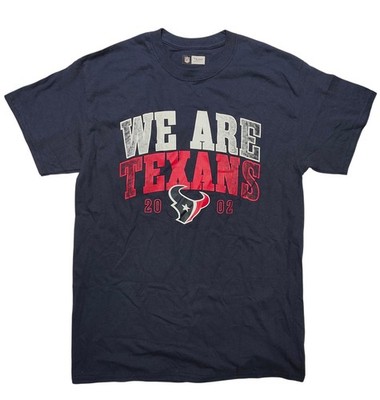 NFL Team Apparel Houston Texans Men's Navy "We Are Texans 2002" T-shirt ...