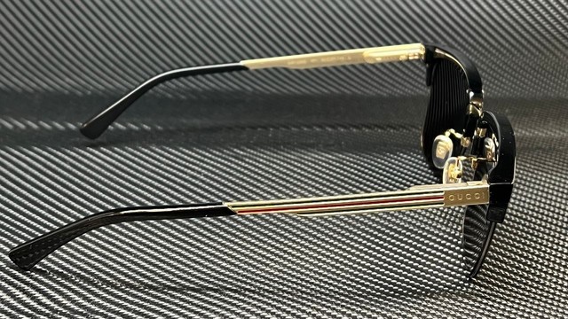 GUCCI GG1226S 001 Black Gold Men's 53 mm L Size Sunglasses for sale ...