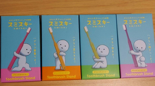 SMISKI Series Toothbrush Stand Mini Figure Mascot set of 4 | eBay