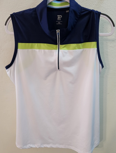 EP New York Women's White Colorblock Sleeveless Golf Top Size XXL ...