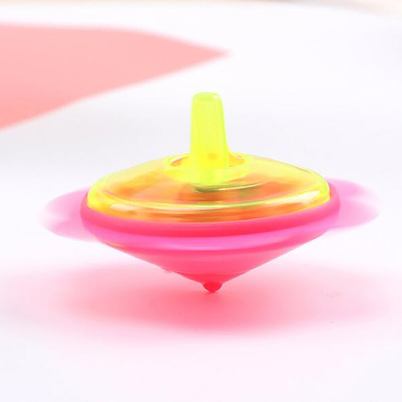 10pcs Colorful LED Gyro Toy Flower Shaped Gyroscope Kids Birthday Gifts ...