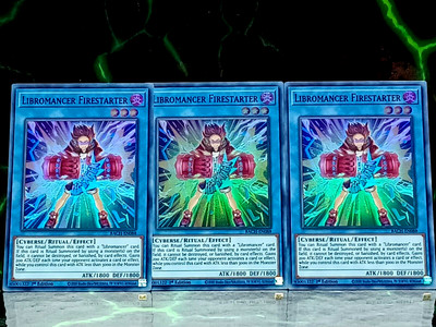 Yu-Gi-Oh! TCG 3x Libromancer Firestarter Battle of Chaos BACH-EN088 1st ...