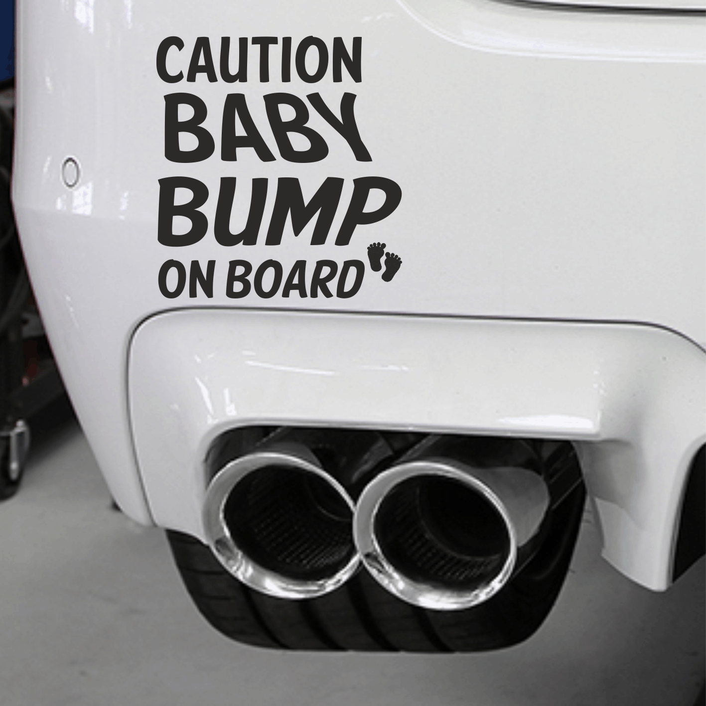 Baby Bump On Board Sticker Window New Baby, First Baby Gift 4 New Born ...