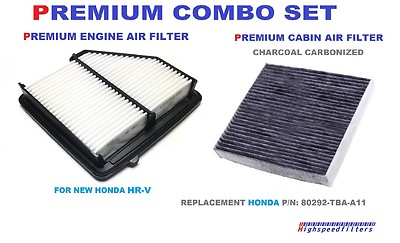 PREMIUM COMBO SET AIR FILTER + CHARCOAL CABIN FILTER For 2016 - 2022 ...