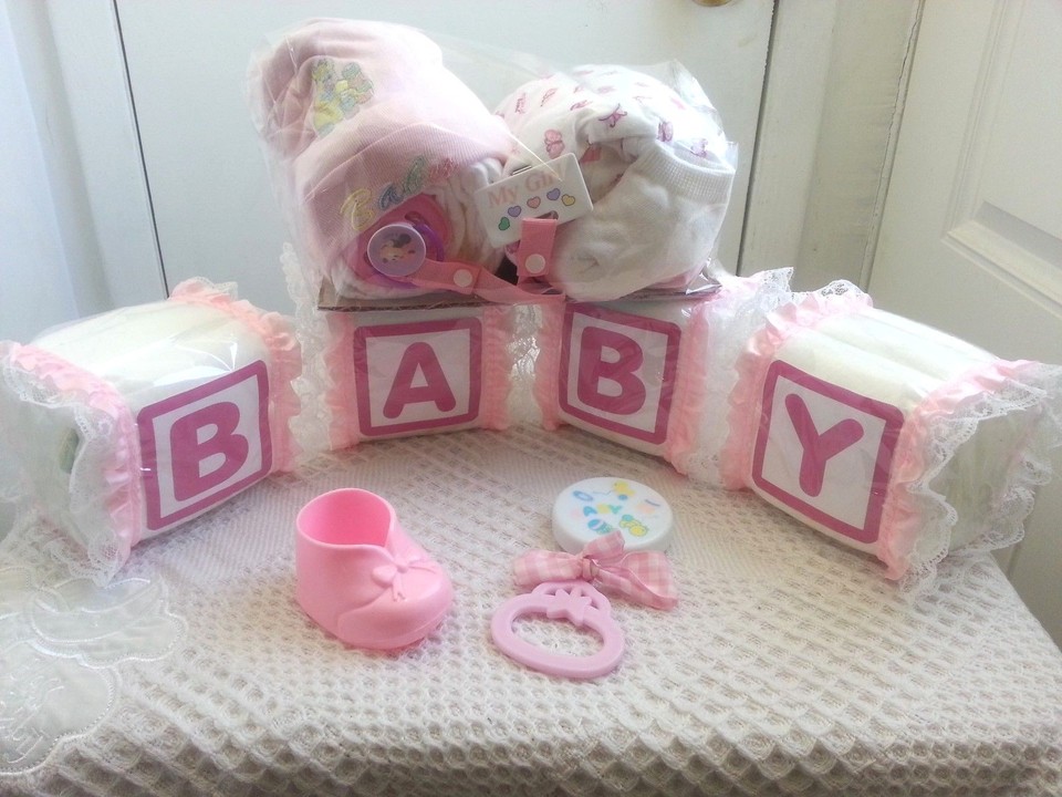 Alphabet Baby Block Diaper Cake | eBay