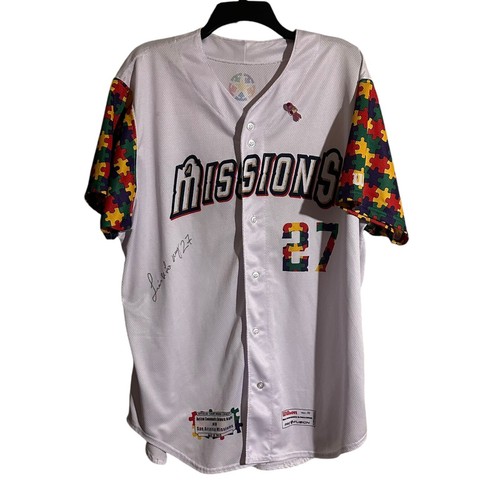 San Antonio Missions #57 Baseball Game Worn Autism Autographed Sz 50 | eBay