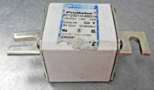 FERRAZ SHAWMUT PROTISTOR PC72UD13C400D1A 1250VAC 400A CLASS aR | eBay