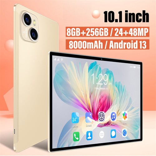 Gold R16 Tablet PC Android 10.1'' HD 8+256GB 8000mAh 24+48MP Wifi Dual ...