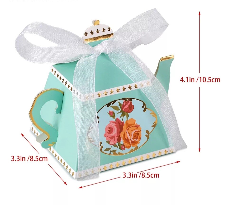 Teapot shape box, Party Birthday Favour Gift Box, Tea party | eBay UK
