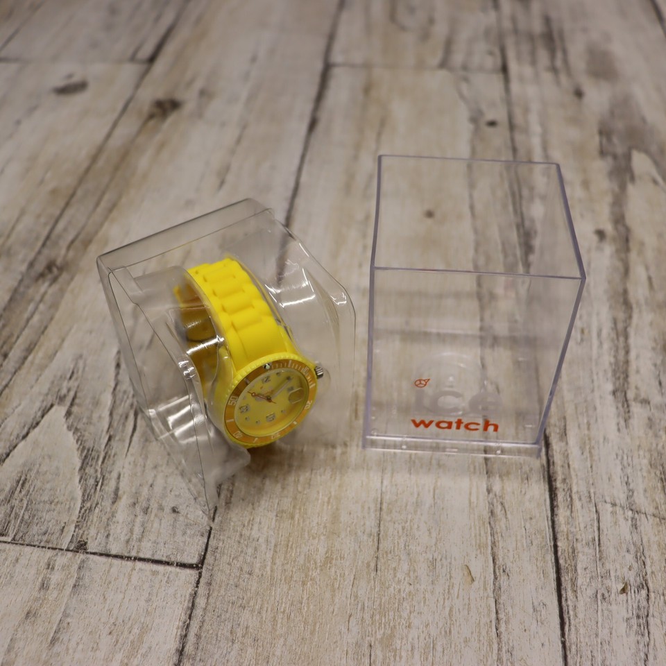 Authentic Ice Watch, Sili Collection, Yellow 43MM Unisex Quartz Watch ...