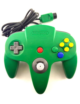 Nintendo 64 N64 Green OEM Authentic NUS-005 Controller - Clean & Tested ...