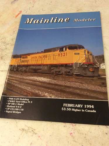 MAINLINE MODELER TRAIN MAGAZINE February 1994 | eBay