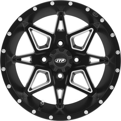 I.T.P. Tornado Ally Aluminum Wheels 14X7 5+2 4/137 Matte Black | eBay